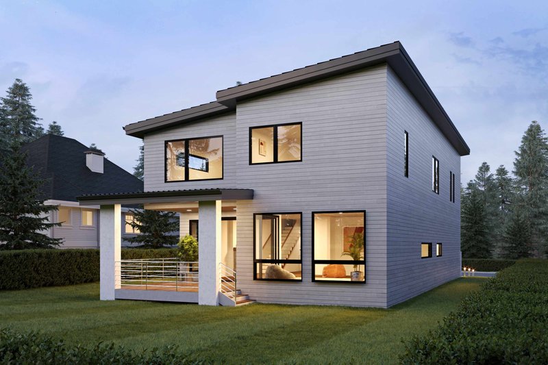 Contemporary Style House Plan - 4 Beds 2.5 Baths 3008 Sq/Ft Plan #1066 ...