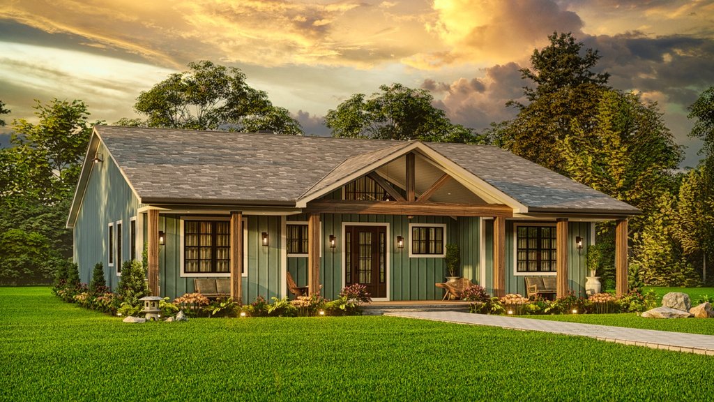 Craftsman Style House Plan - 3 Beds 2.5 Baths 2270 Sq/Ft Plan #54-591 ...