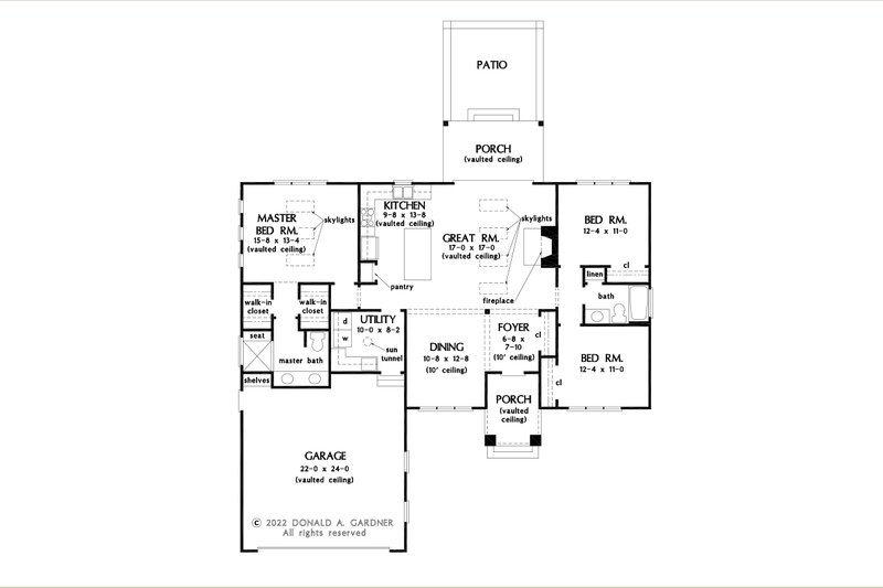 Modern Style House Plan - 3 Beds 2 Baths 1611 Sq/Ft Plan #929-1176 ...