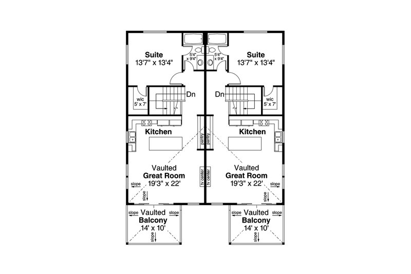 Traditional Style House Plan - 10 Beds 10 Baths 4944 Sq/Ft Plan #124 ...
