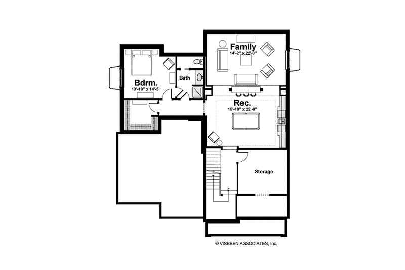 Craftsman Style House Plan - 4 Beds 4 Baths 2752 Sq/Ft Plan #928-228 ...