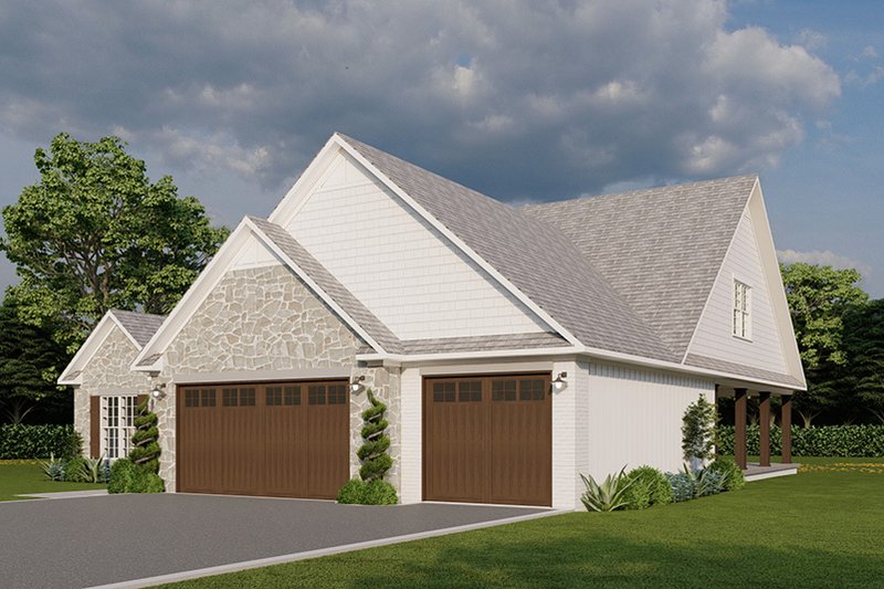 Cottage Style House Plan - 4 Beds 3 Baths 2006 Sq/Ft Plan #923-294 ...