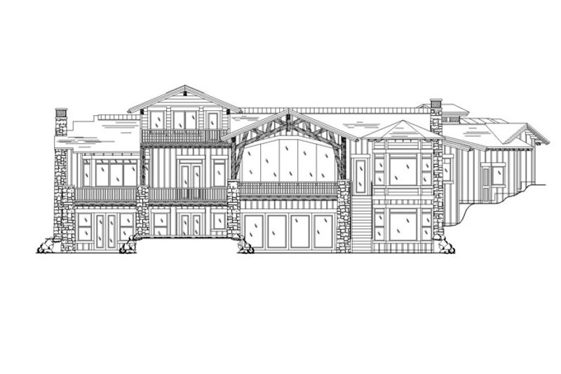 Craftsman Style House Plan - 4 Beds 3 Baths 7341 Sq/Ft Plan #945-140 ...