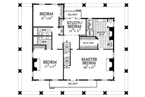Southern Style House Plan - 4 Beds 3.5 Baths 3754 Sq/Ft Plan #72-981 ...