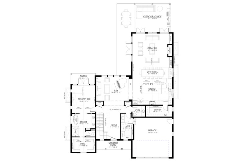 Farmhouse Style House Plan - 3 Beds 2.5 Baths 3512 Sq/Ft Plan #1114-87 ...