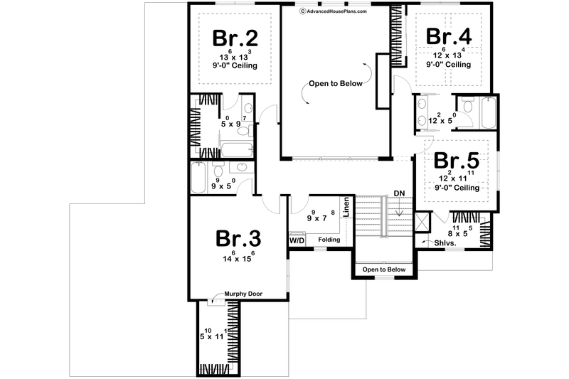 Modern Style House Plan - 5 Beds 4.5 Baths 3344 Sq/Ft Plan #455-337 ...