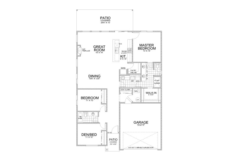 Contemporary Style House Plan - 3 Beds 2 Baths 1734 Sq/Ft Plan #112-199 ...