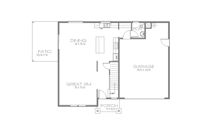Craftsman Style House Plan - 3 Beds 2.5 Baths 2248 Sq/Ft Plan #423-73 ...