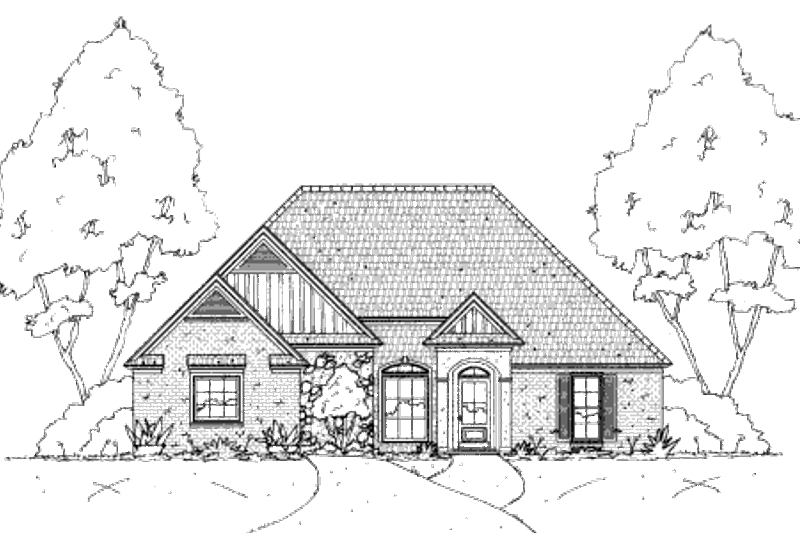 European Style House Plan - 3 Beds 3 Baths 1971 Sq/Ft Plan #36-481 ...