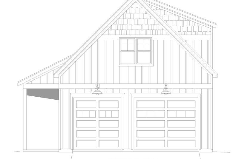 Traditional Style House Plan - 1 Beds 1 Baths 950 Sq/Ft Plan #932-963 ...