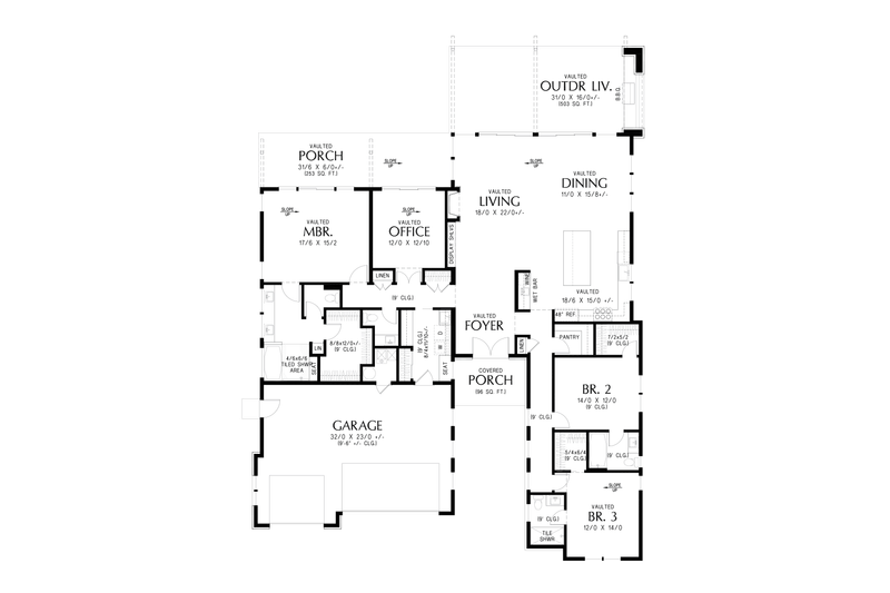 Contemporary Style House Plan - 3 Beds 3.5 Baths 2769 Sq/Ft Plan #48 ...