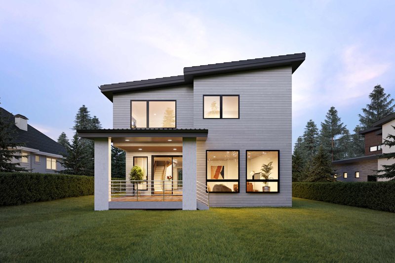 Contemporary Style House Plan - 4 Beds 2.5 Baths 3008 Sq/Ft Plan #1066 ...