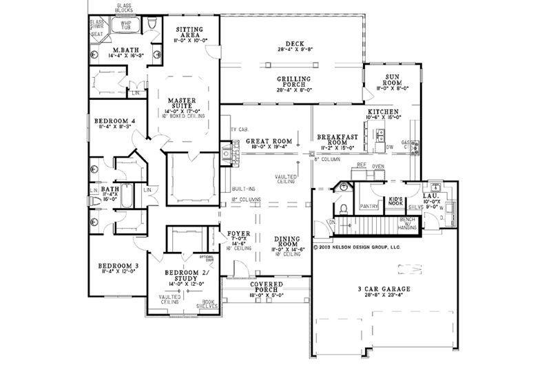 Contemporary Style House Plan - 4 Beds 3.5 Baths 5723 Sq/Ft Plan #17 ...