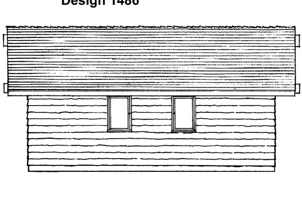 Country Style House Plan - 2 Beds 1 Baths 480 Sq/Ft Plan #72-543 ...