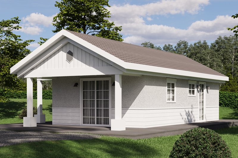 Traditional Style House Plan - 1 Beds 1 Baths 499 Sq/Ft Plan #1106-150 ...
