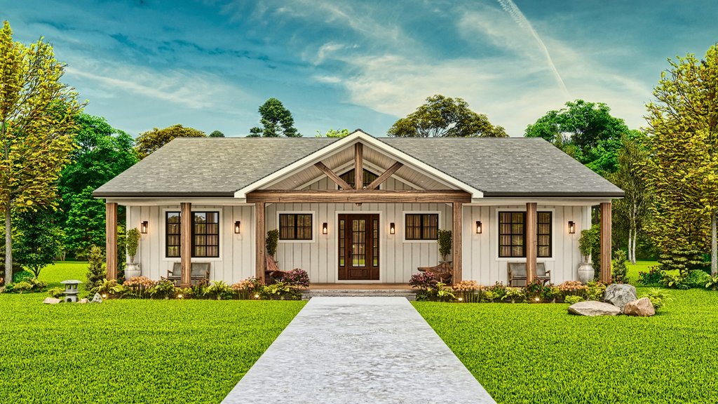 Craftsman Style House Plan - 3 Beds 2.5 Baths 2270 Sq/Ft Plan #54-591 - Houseplans.com