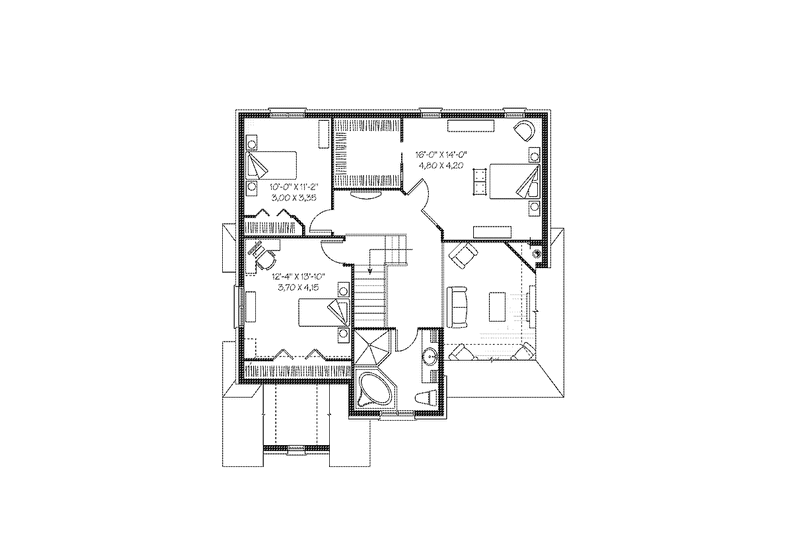 European Style House Plan - 3 Beds 2 Baths 1965 Sq/Ft Plan #23-2440 ...