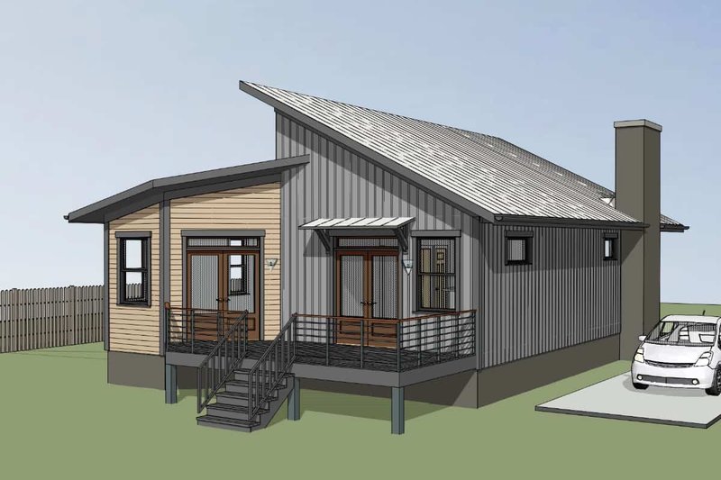 Modern Style House Plan - 3 Beds 2 Baths 1350 Sq/Ft Plan #79-292 ...