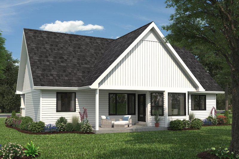 Farmhouse Style House Plan - 2 Beds 2 Baths 1194 Sq/Ft Plan #18-1054 ...