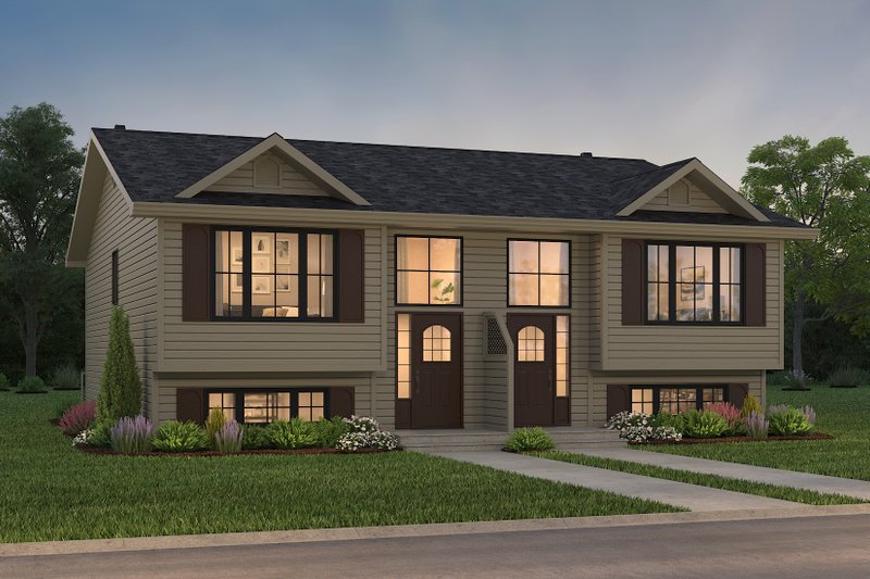 Traditional Style House Plan - 4 Beds 2 Baths 1638 Sq/Ft Plan #18-313 ...