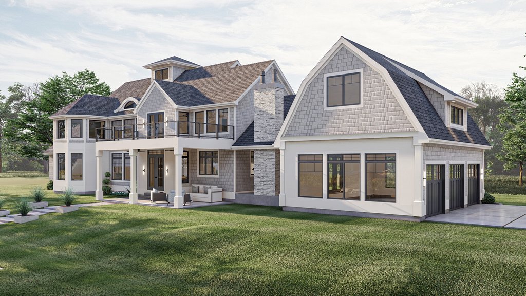 Farmhouse Style House Plan - 4 Beds 4 Baths 4057 Sq/Ft Plan #455-710 ...