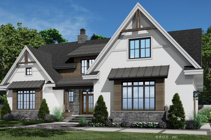 Farmhouse Style House Plan - 4 Beds 3.5 Baths 3415 Sq/Ft Plan #51-1233 ...