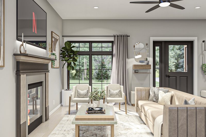 Traditional Style House Plan - 3 Beds 2.5 Baths 1463 Sq/Ft Plan #455 ...