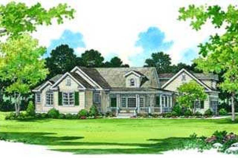 Country Style House Plan - 3 Beds 2 Baths 1937 Sq/Ft Plan #72-122 ...