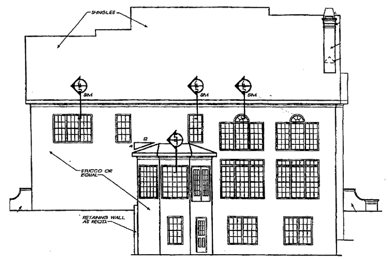 Traditional Style House Plan - 5 Beds 4.5 Baths 4125 Sq/Ft Plan #927 ...