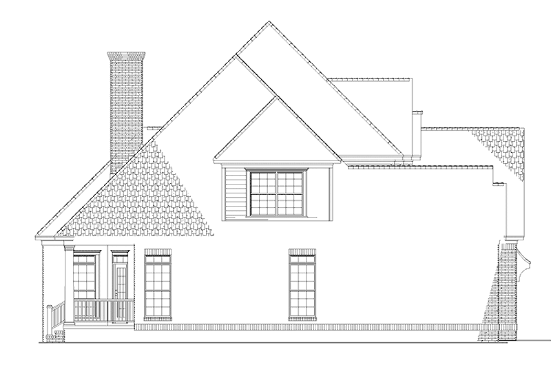 Traditional Style House Plan - 4 Beds 3.5 Baths 2642 Sq/Ft Plan #17 ...