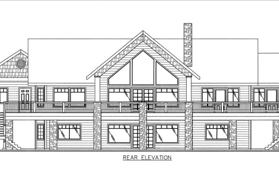 Craftsman Style House Plan - 5 Beds 3 Baths 4006 Sq/Ft Plan #117-1112 ...