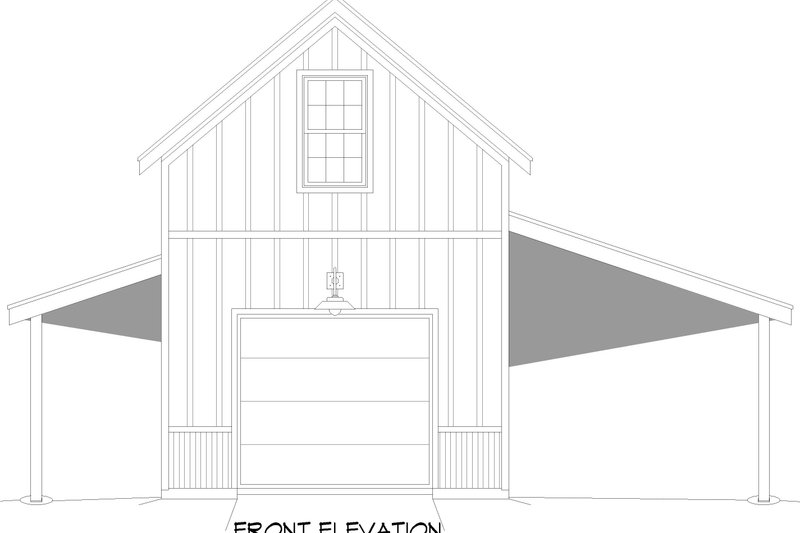 Barndominium Style House Plan - 0 Beds 1 Baths 816 Sq/Ft Plan #932-1173 ...