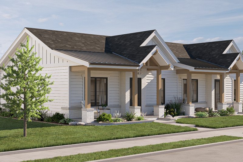 Cottage Style House Plan - 1 Beds 1 Baths 651 Sq/Ft Plan #455-333 ...