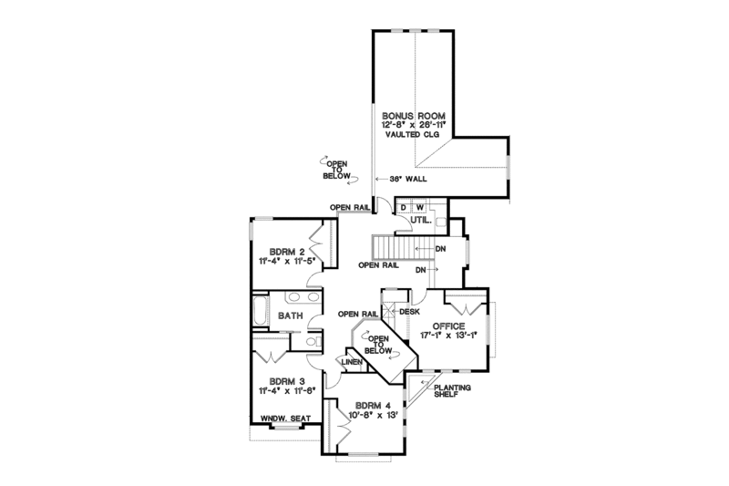 Traditional Style House Plan - 4 Beds 2.5 Baths 3865 Sq/Ft Plan #966-34 ...