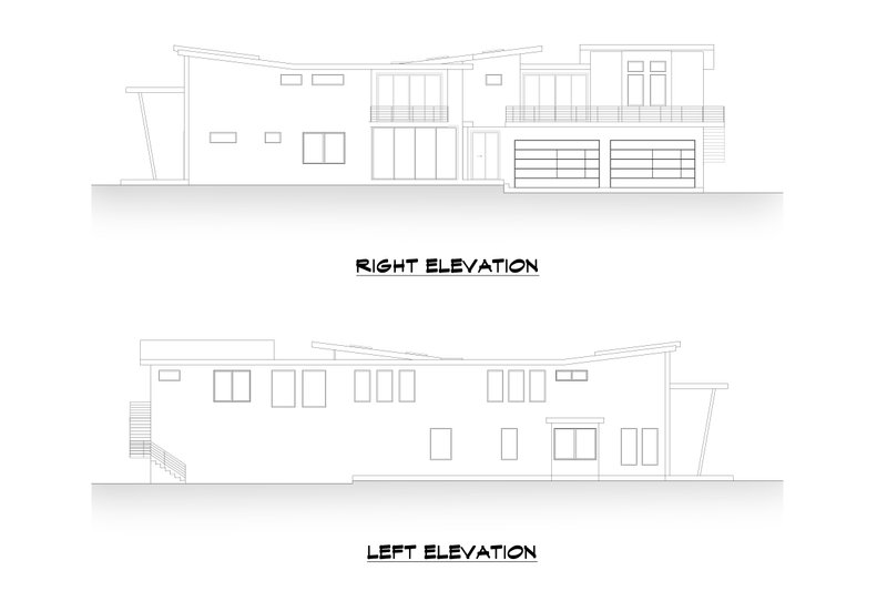 Contemporary Style House Plan - 7 Beds 7.5 Baths 6767 Sq/Ft Plan #1066 ...