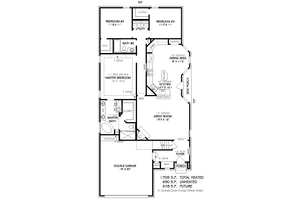 European Style House Plan 3 Beds 2 Baths 1709 Sq Ft Plan 424 236