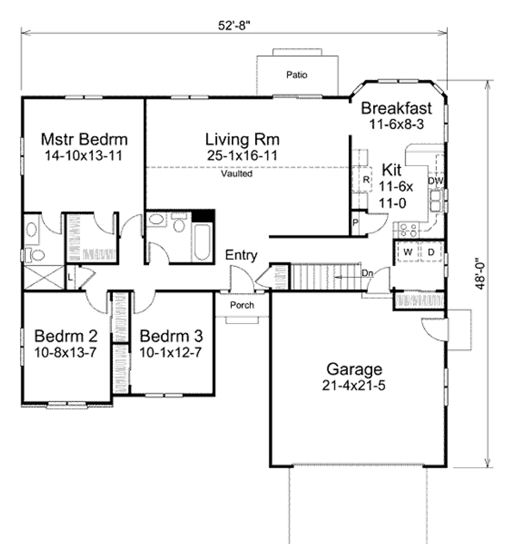 Ranch Style House Plan 3 Beds 2 Baths 1500 Sq Ft Plan 57 461 Ranch Style House Plan 3 Beds 2 Baths 1500 Sq Ft Plan 57 461