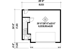 Traditional Style House Plan - 0 Beds 0 Baths 528 Sq/Ft Plan #25-4755 ...