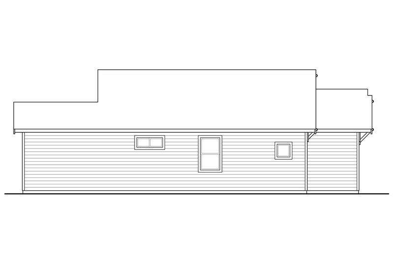 Traditional Style House Plan - 2 Beds 1 Baths 1080 Sq/Ft Plan #124-1114 ...