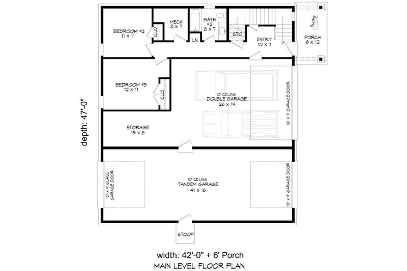 Contemporary Style House Plan - 3 Beds 2.5 Baths 2288 Sq/Ft Plan #932-1022 - Eplans.com