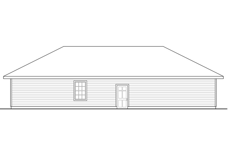 Traditional Style House Plan - 1 Beds 1 Baths 780 Sq/Ft Plan #124-995 ...