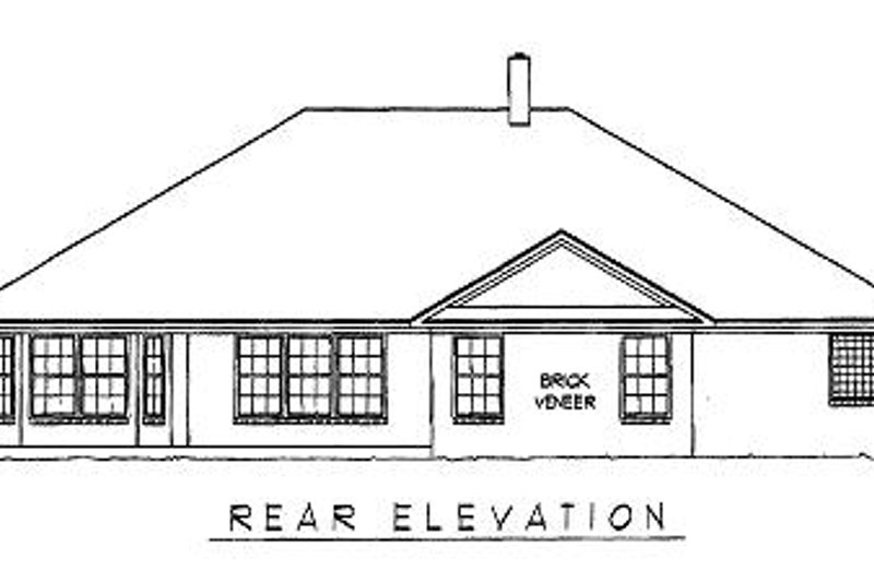 Traditional Style House Plan - 4 Beds 2 Baths 2128 Sq/Ft Plan #11-111 ...