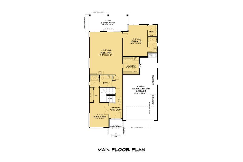 Modern Style House Plan - 3 Beds 4.5 Baths 3566 Sq/Ft Plan #1066-154 ...