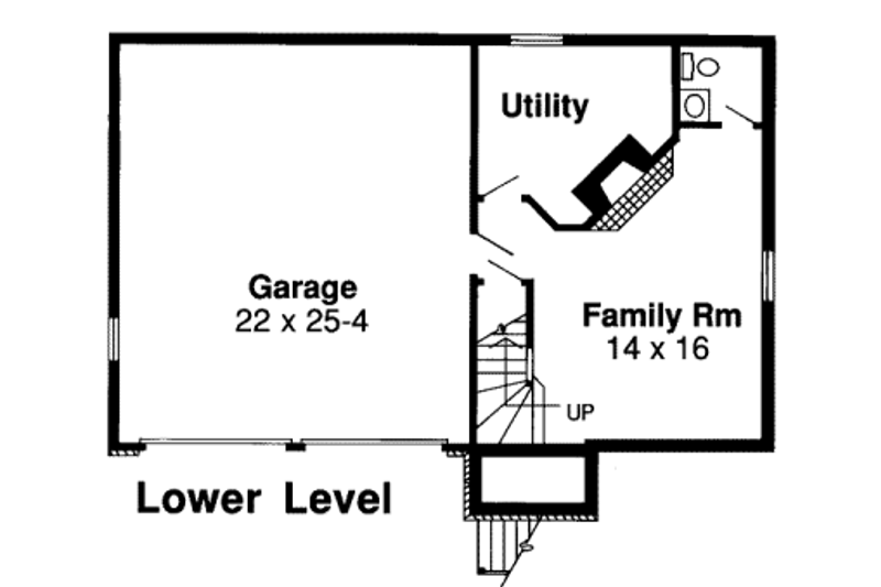Traditional Style House Plan - 3 Beds 1.5 Baths 1427 Sq/Ft Plan #312 ...