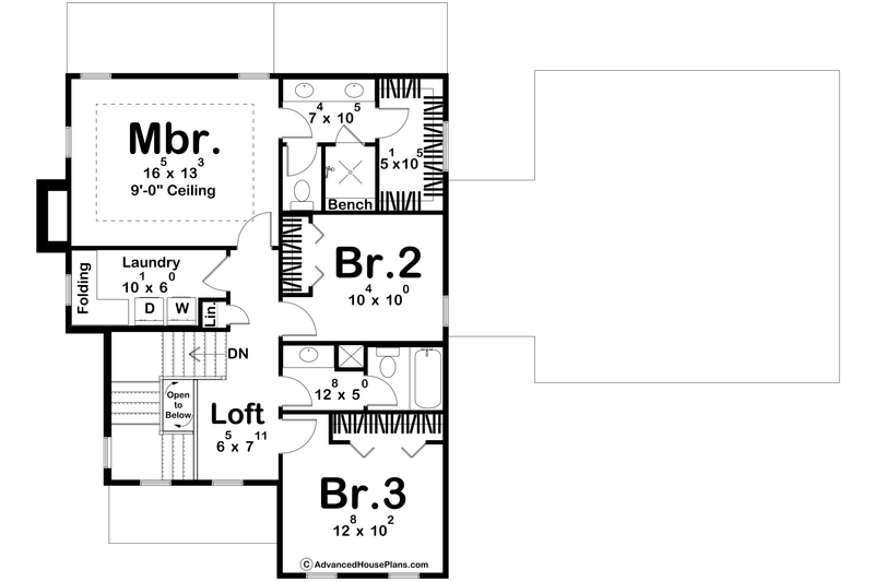 Modern Style House Plan - 3 Beds 2.5 Baths 2104 Sq/Ft Plan #455-363 - Eplans.com