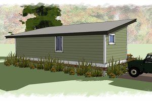 Modern Style House Plan - 1 Beds 1 Baths 640 Sq/Ft Plan #449-14 ...