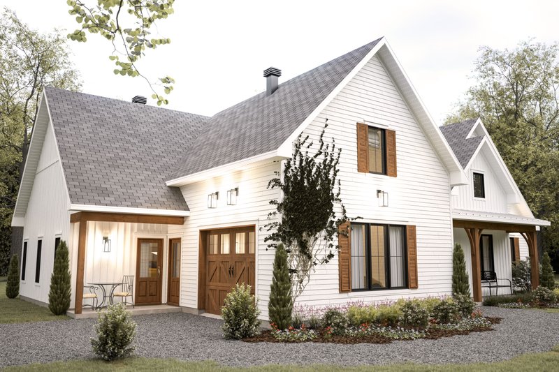 Country Style House Plan - 4 Beds 3 Baths 2717 Sq/Ft Plan #23-2817 ...