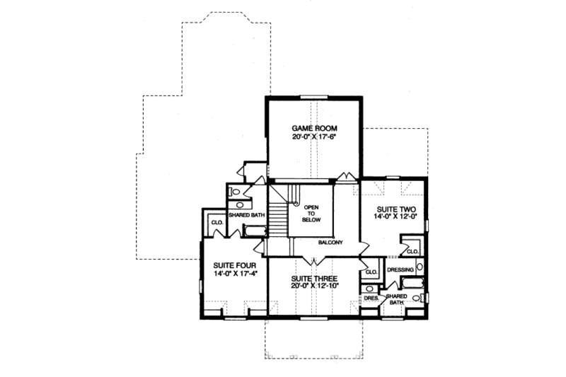 Colonial Style House Plan - 4 Beds 3.5 Baths 4239 Sq/Ft Plan #413-825 ...