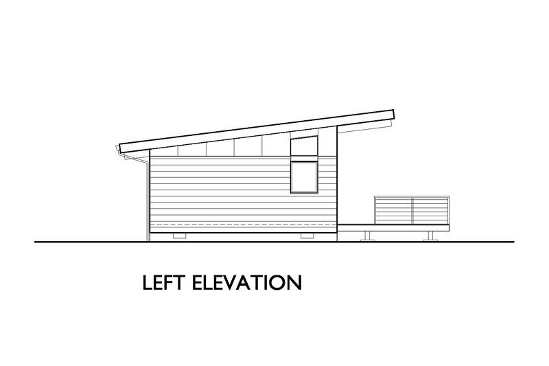 Modern Style House Plan - 1 Beds 1 Baths 640 Sq/Ft Plan #890-4 ...