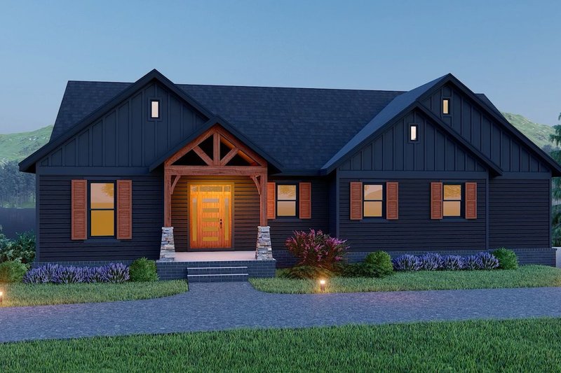 Contemporary Style House Plan 3 Beds 25 Baths 2254 Sqft Plan